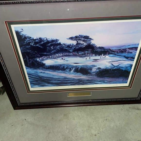 cypress point | Art | Jim Fitzpatrick Lithograph Signed 5th Of Cypress ...